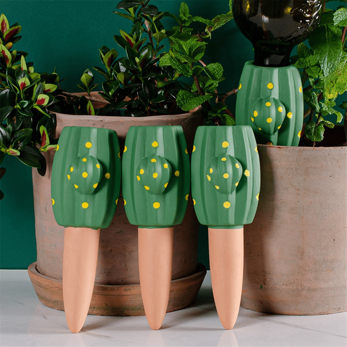 4 Pack Self Watering Plant Pot Inserts Self Watering Stakes for Potting ...