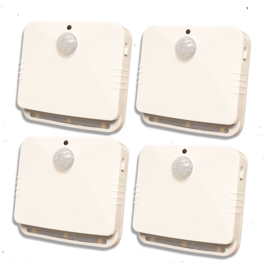 4 Pack- Sensor Brite Peel & Stick Wireless Motion-Activated LED Path ...