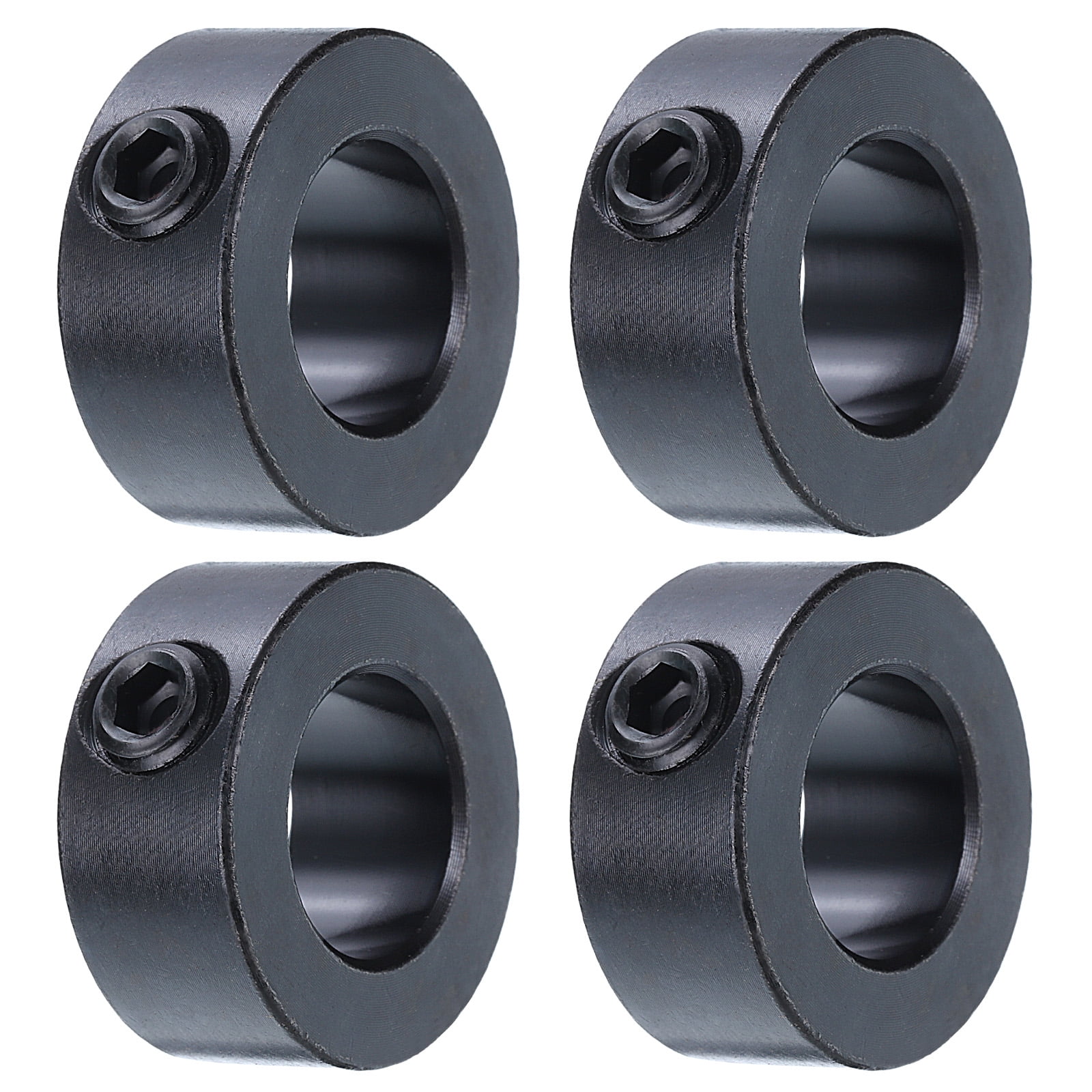 4 Pack Set Screw Collars 5/8" Bore Carbon Steel Shaft Collars, 1-1/8 ...
