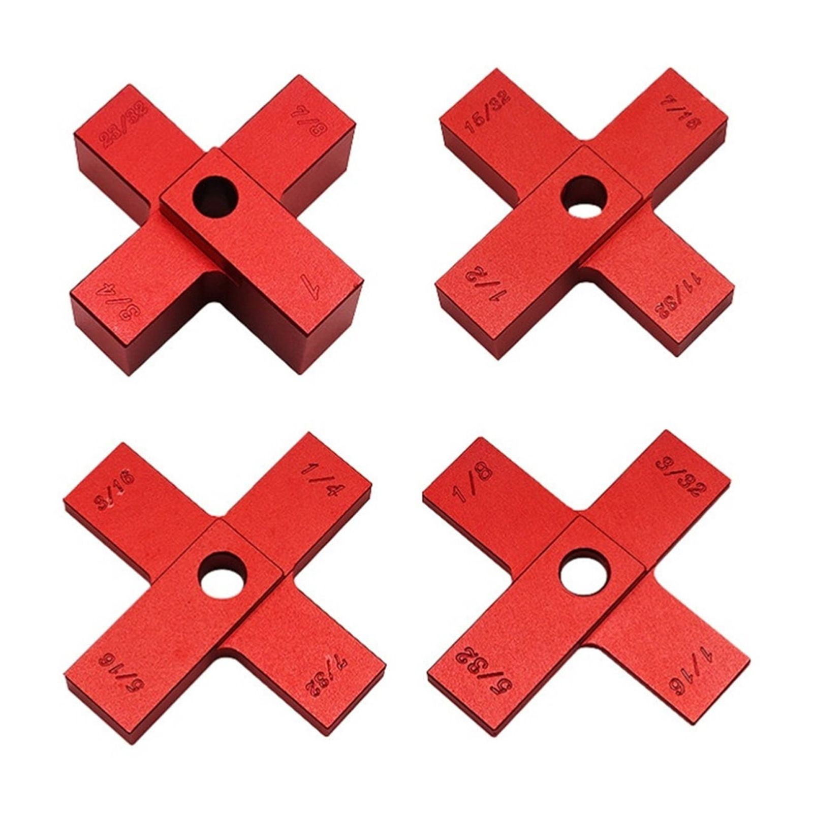 4 Pack Setup Block, Cross Height Gauge Set, Precision Aluminum Router ...