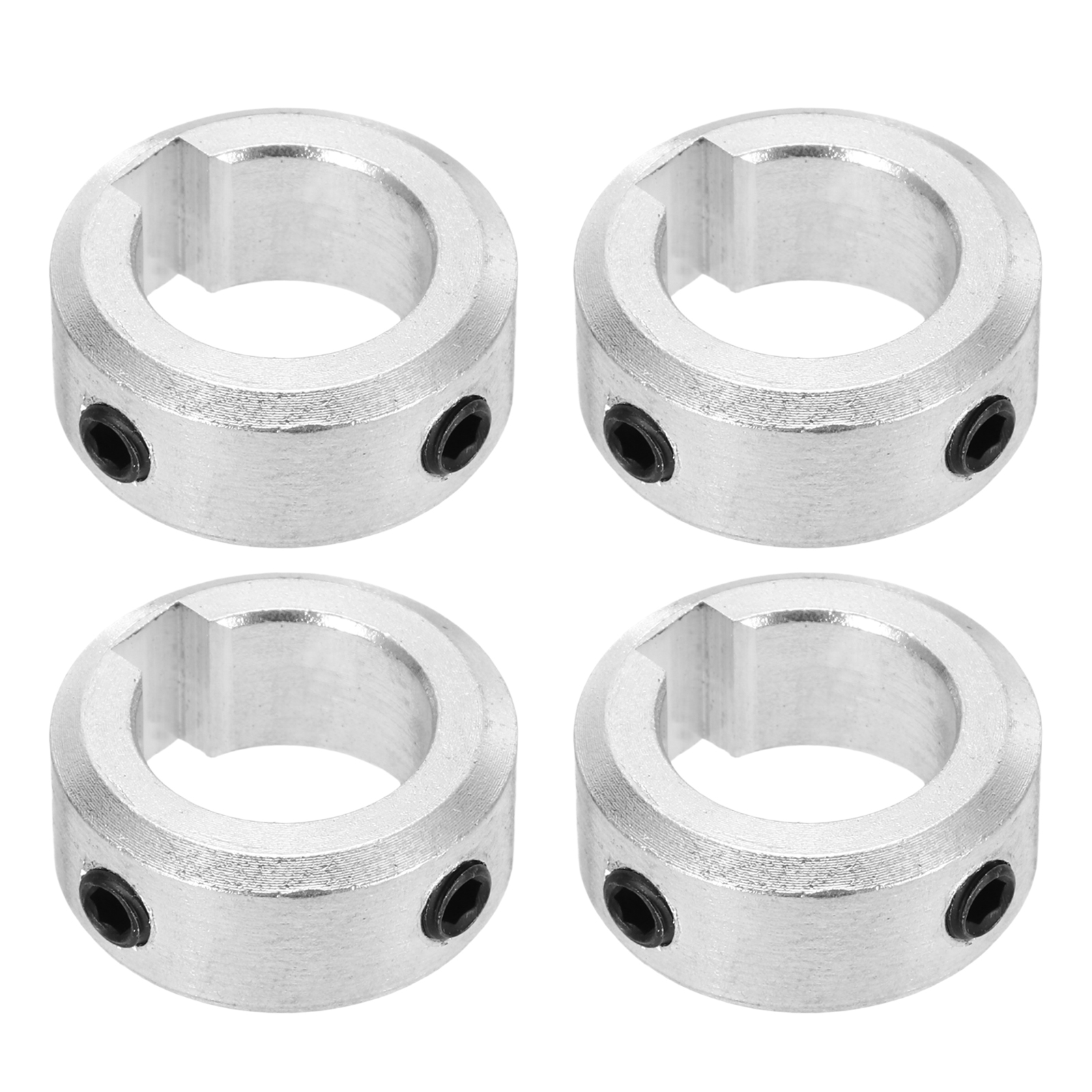 4 Pack Shaft Collar, Aluminum Alloy 5/8" Bore Shaft Collar Screw Style ...