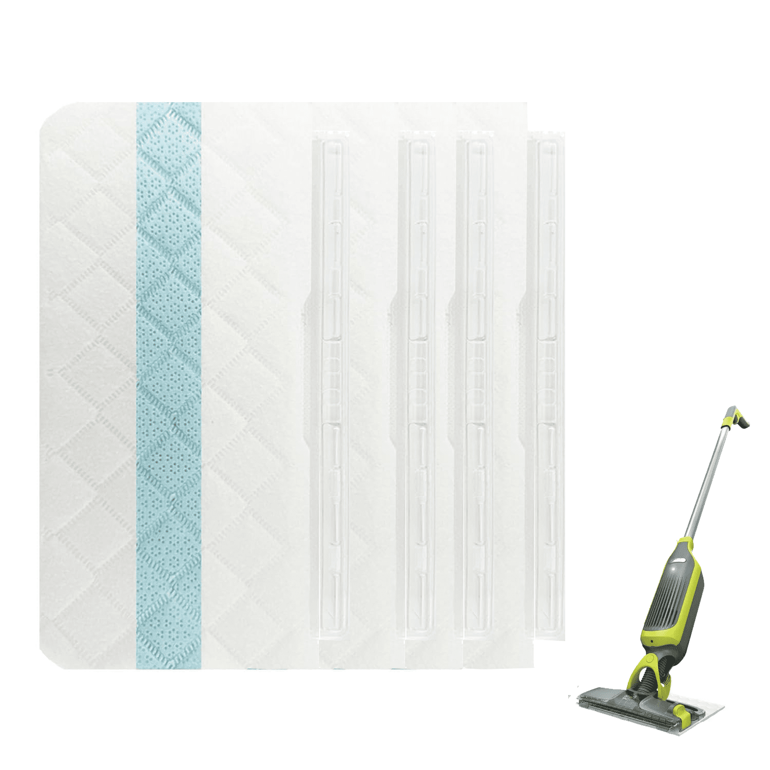 4 Pack Shark VACMOP Replacement Mop Pads for VM200 VM252 VM205 VM190 ...