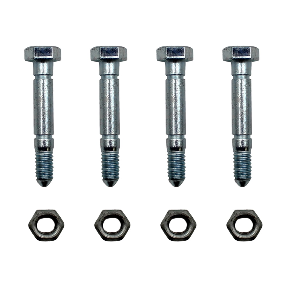 4 Pack, Shear Pins, & Nuts For Ariens 510015 Fits John Deere AM136890 ...