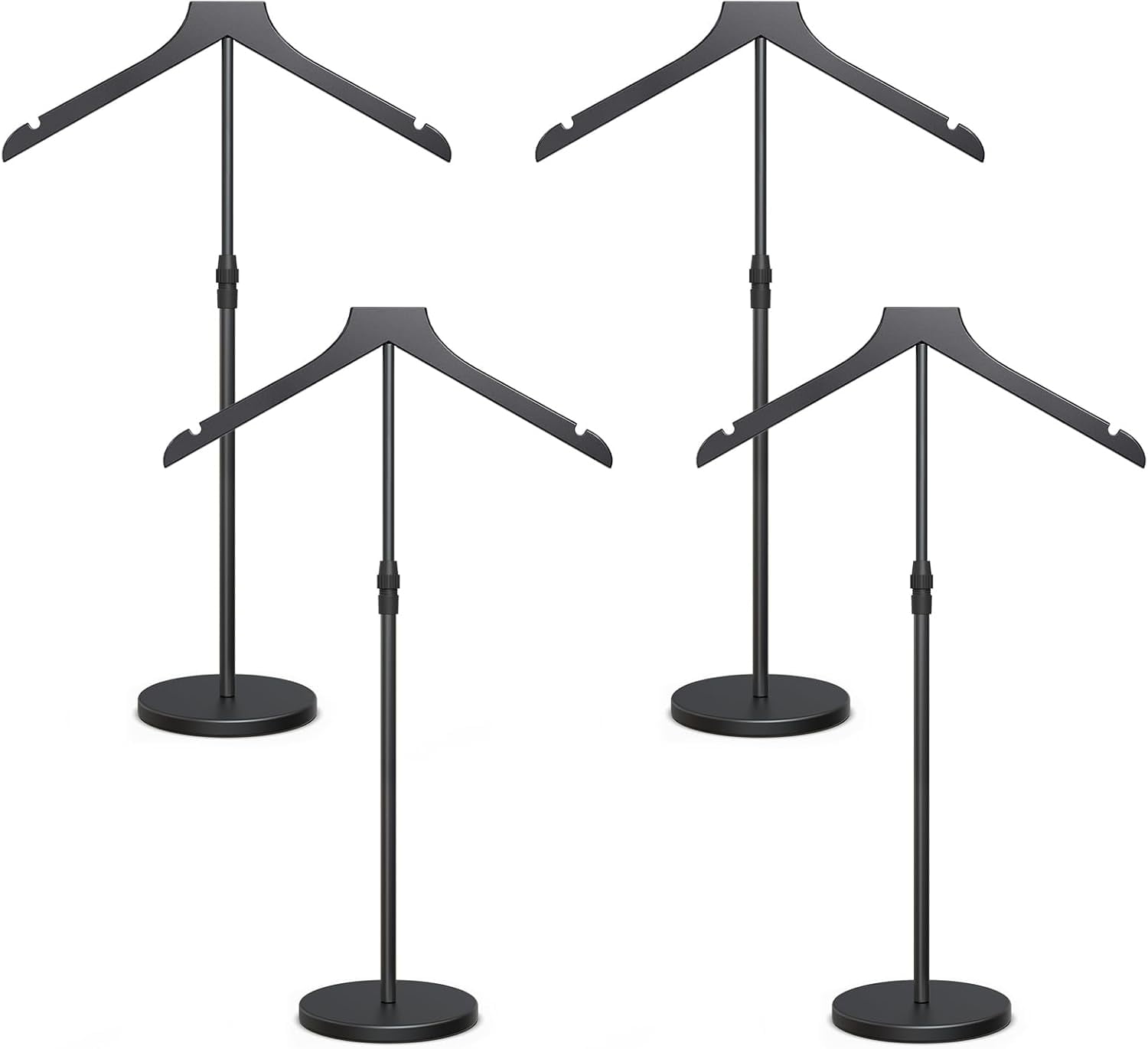 4 Pack Shirt Display Stand, 18-34 Inch Height Adjustable Mannequin ...