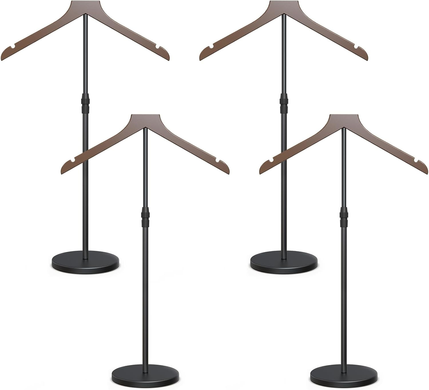4 Pack Shirt Display Stand, 18-34 Inch Height Adjustable Mannequin ...