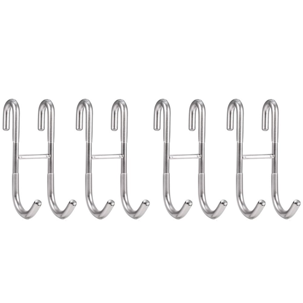 4 Pack Over Shower Glass Door Hook, 304 Stainless Steel Rack Hooks ...