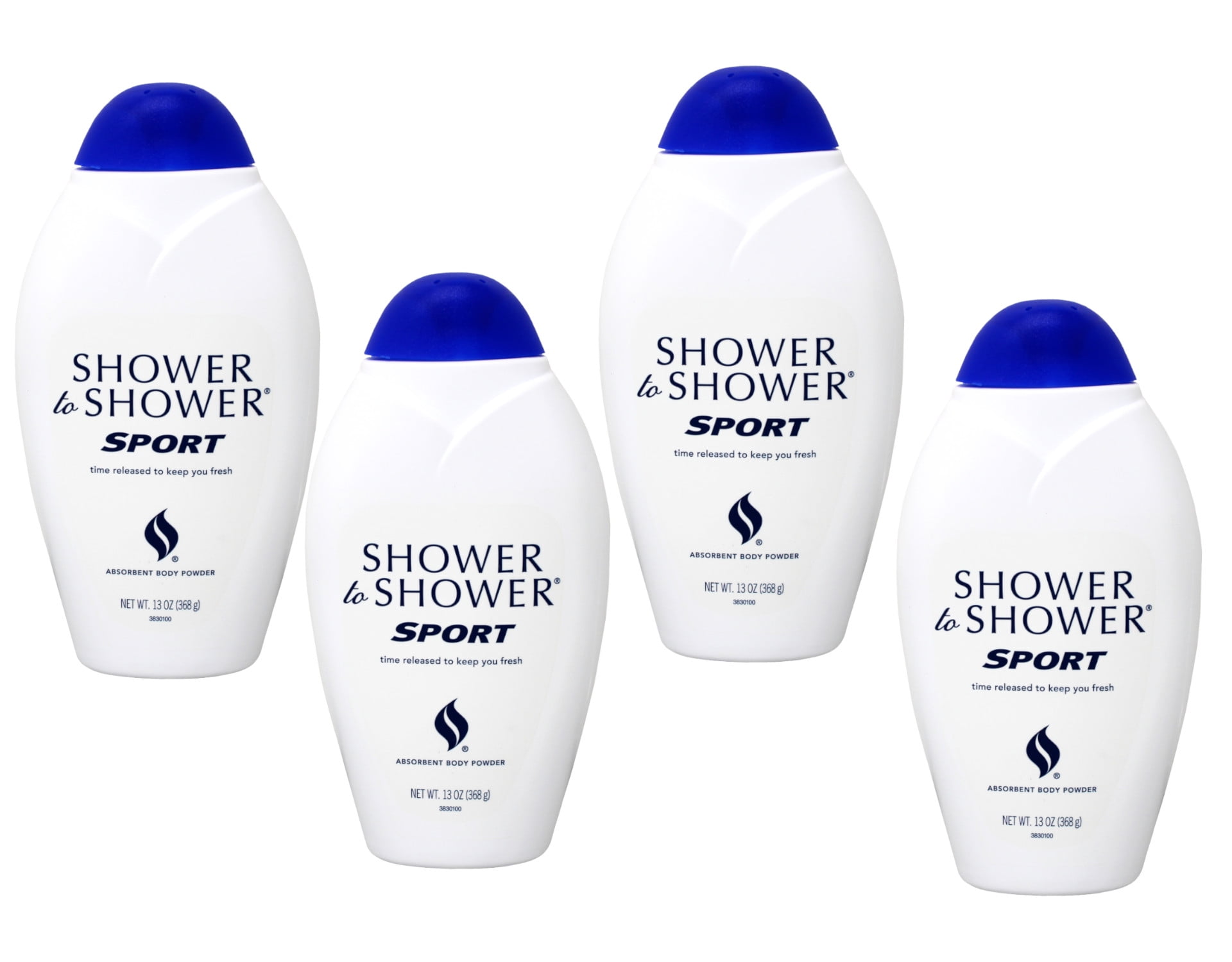 Shower to Shower Sport Body Powder - 4 Pack, 13 Ounce - Refreshing ...