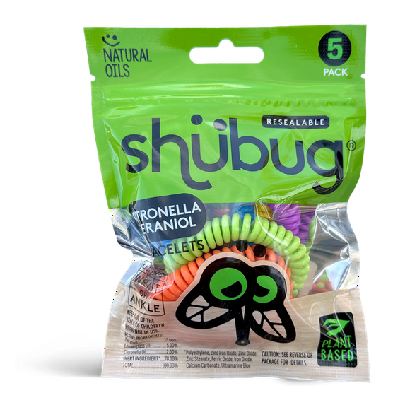 (4 Pack) Shubug Citronella and Geraniol Coil Bracelet Band Insect ...