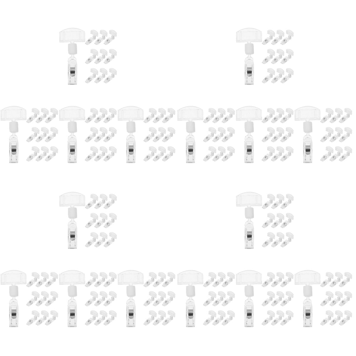 4 Pack Signs Pop Advertising Clip Price Tag Holder 6.60X3.00X1.50CM ...