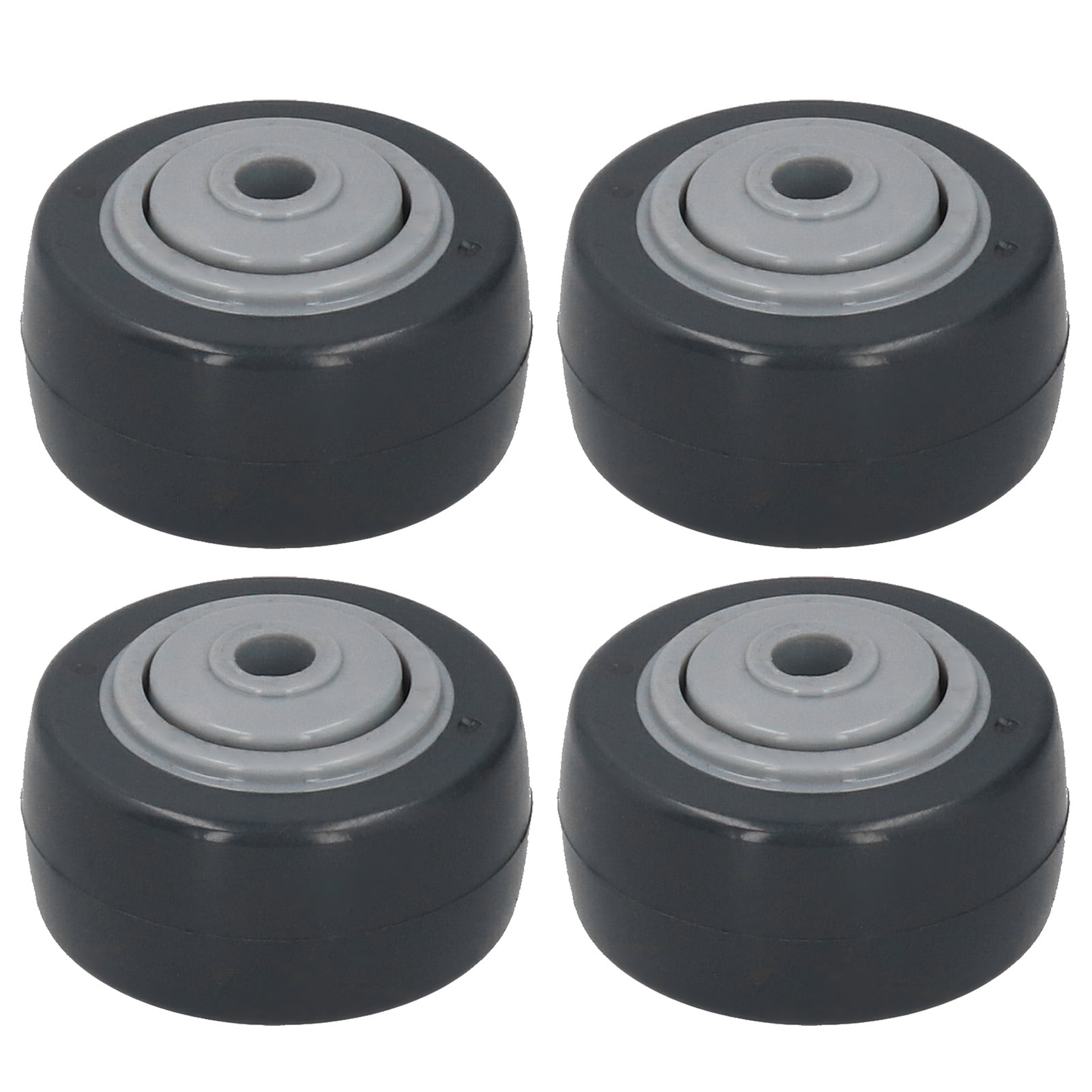 4-Pack Silent Wheels PU Anti-Wrap Furniture Trolley Caster 2-Inch for ...