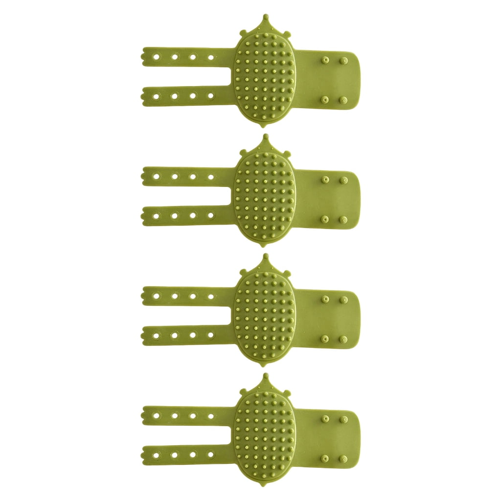 4 Pack Silicone Cats Massage Brushes Furniture Leg Attachment Grooming ...