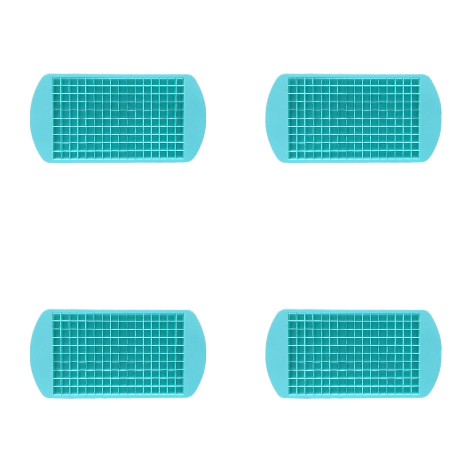 4 Pack Silicone Mini Ice Cube Trays - 160 Crushed Ice Cube Molds for ...