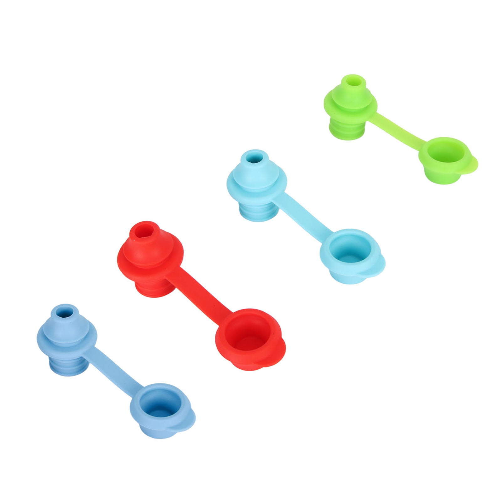 4-Pack Silicone Sipping Spout Bottle Tops - Easy-to-Use Spouts for Kids ...