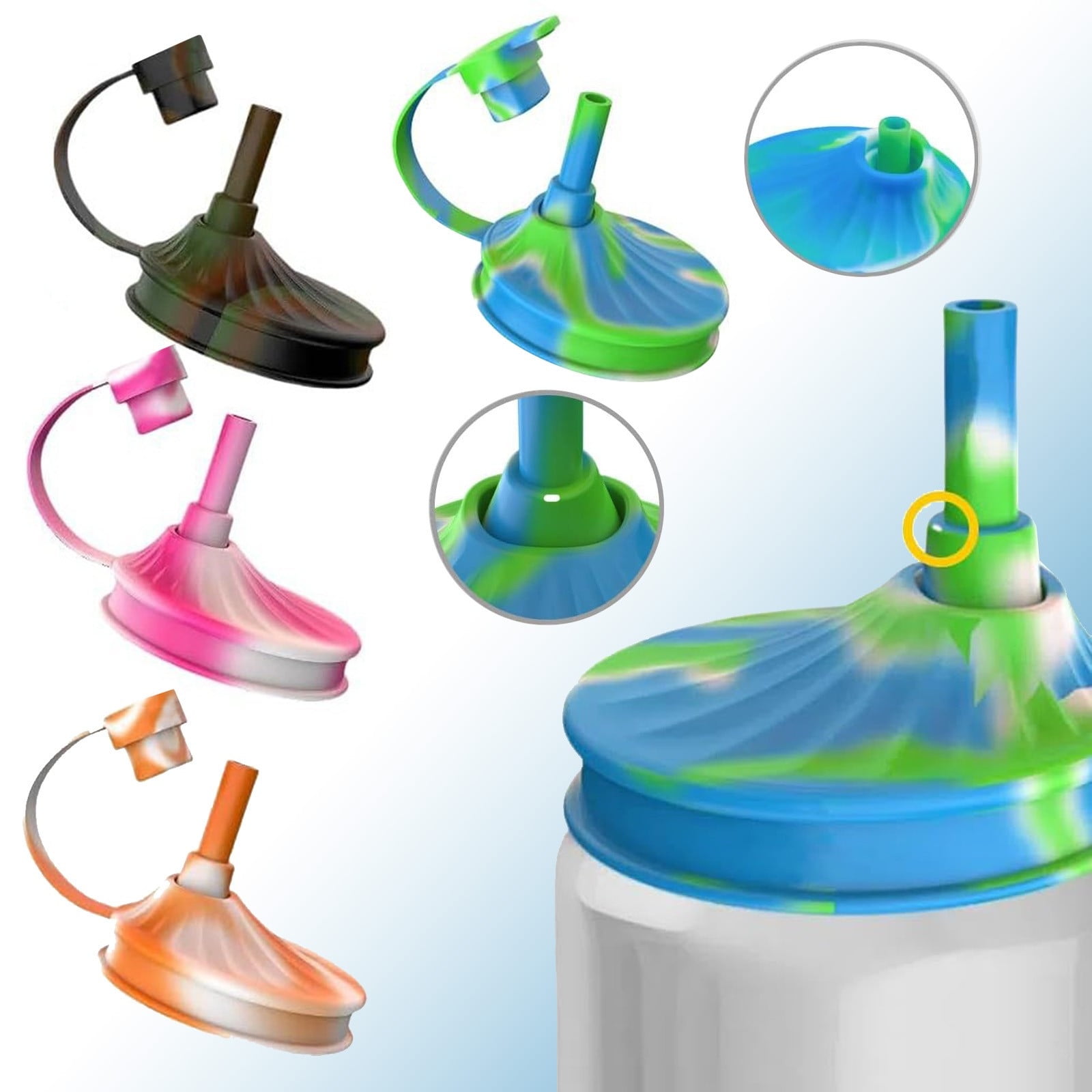 4 Pack Silicone Soda Can Lids,Soda Can Cover Lids,Silicone Canning Lids ...