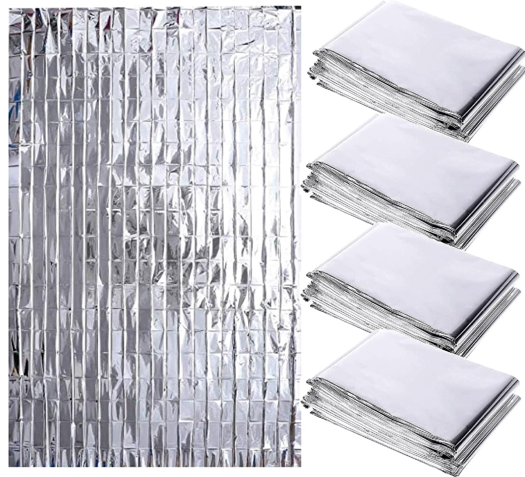 4 Pack Silver Reflective Film,Bexikou 82x 63 in Plant Growth Films ...