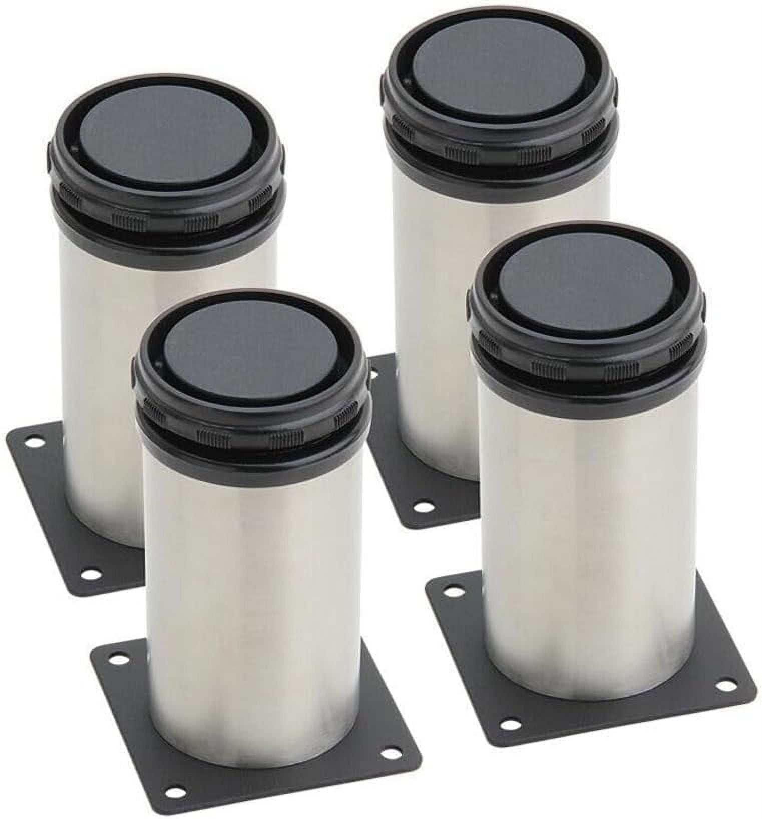 4 Pack Silverline Adjustable Height Furniture Leg Extensions Sofa Table ...