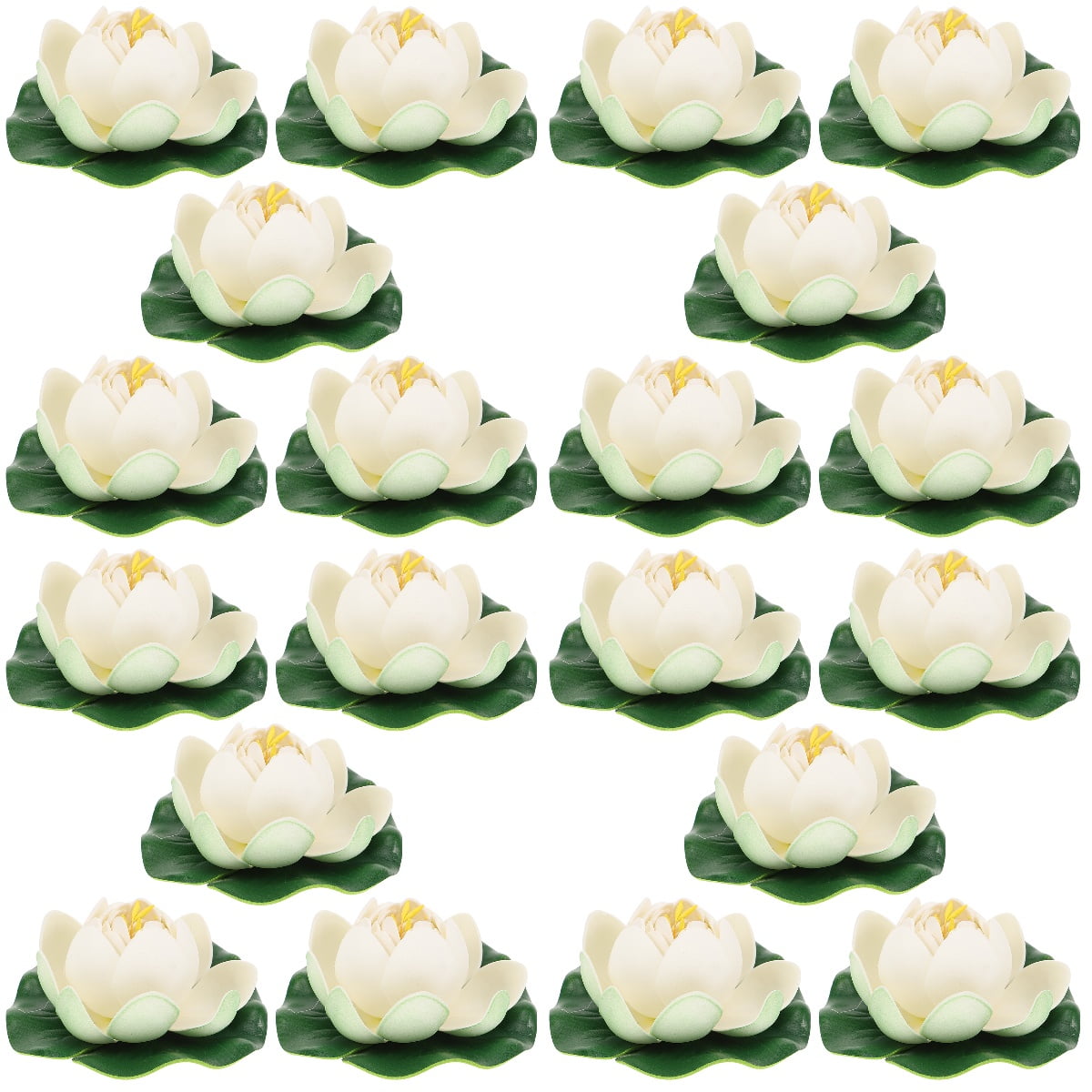 4 Pack Simulation Lotus Leaf Small Artificial Plants Inflatable ...