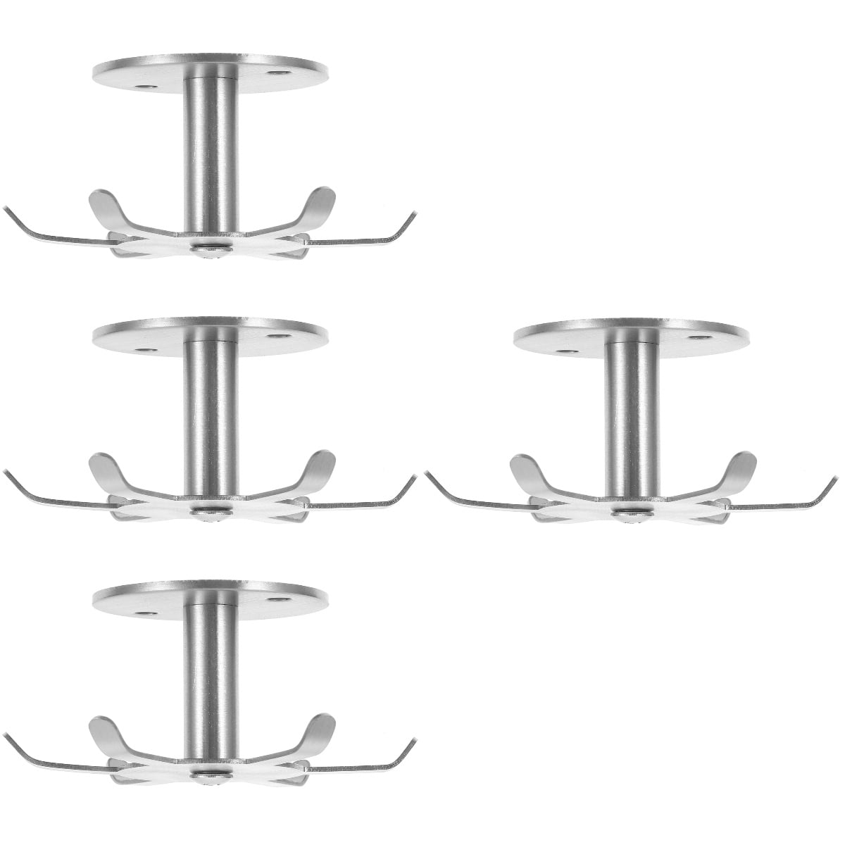 4 Pack Six Claw Swivel Hook Utensils Flatware Stainless Steel Hooks ...
