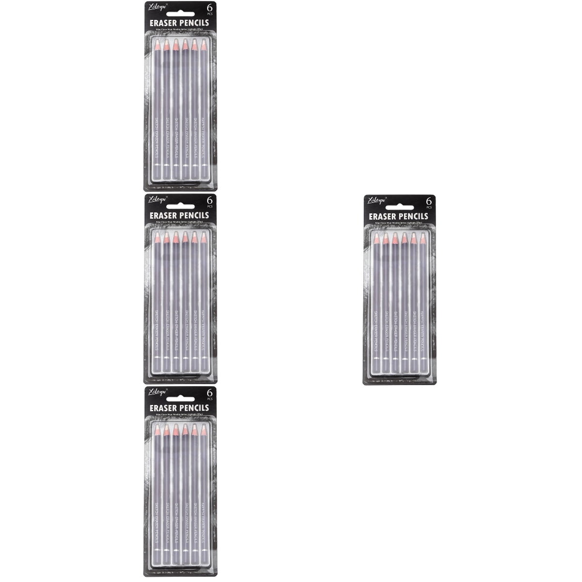 4 Pack Sketch Pencil Erasers Graphite Whiteboard Fiberglass Child ...