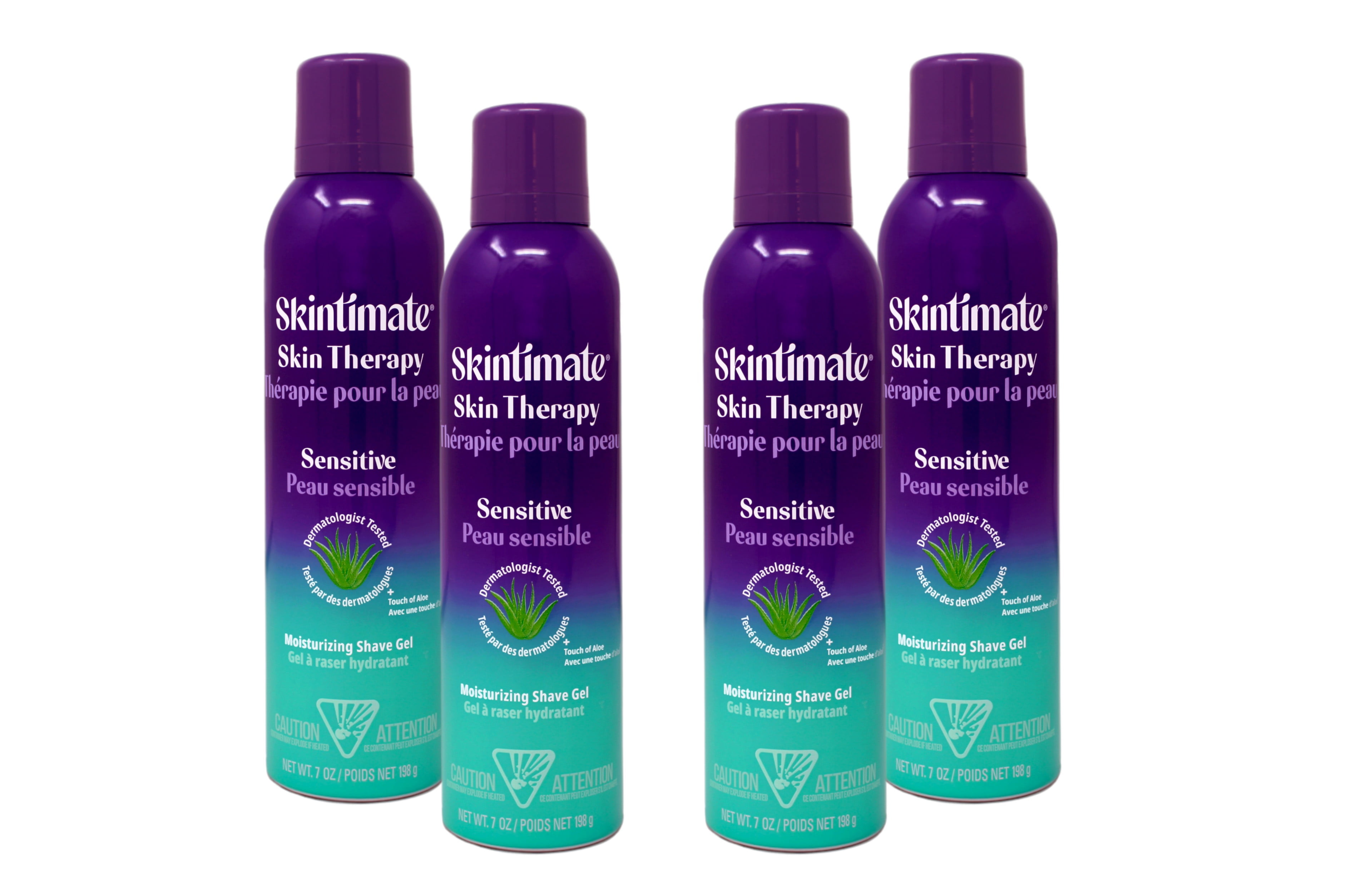 4 Pack - Skintimate Skin Therapy Shave Gel Sensitive Skin 7 oz ...