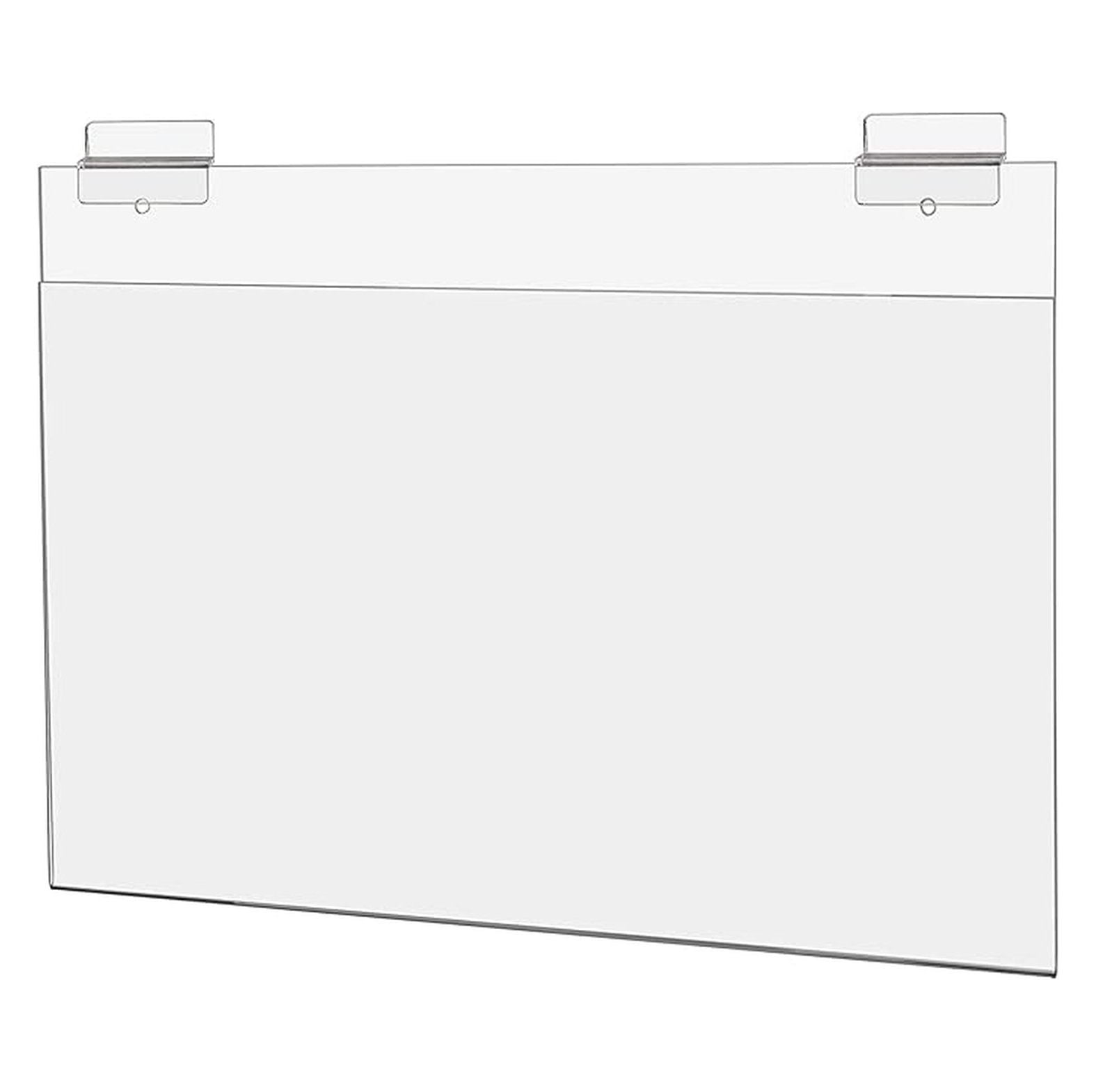 4 Pack Slatwall Sign Holder for 14" x 8.5" Signage and Promotional ...