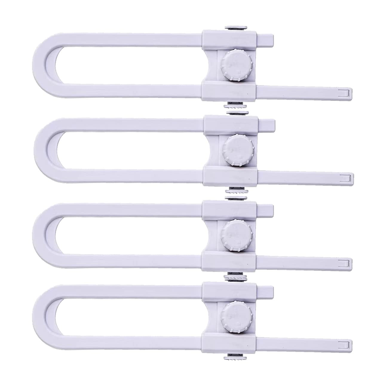 4 Pack Sliding Cabinet Locks for Babies, U-Shaped Child Safety Cabinet ...