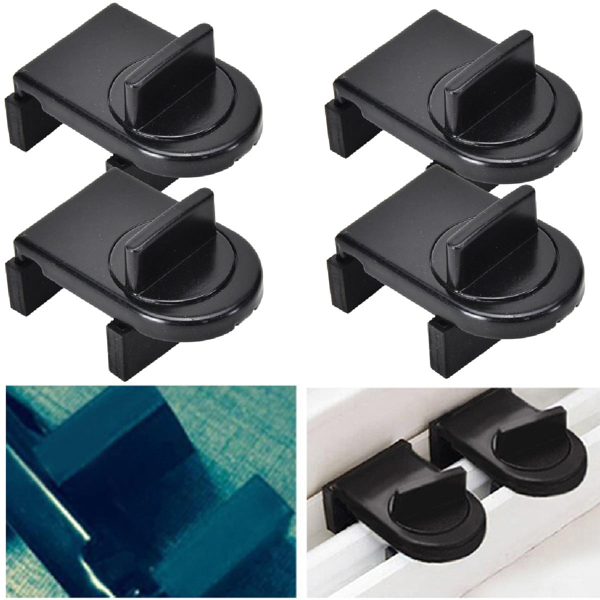 4 Pack Sliding Window Locks, TRIANU Baby Window Security Locks ...