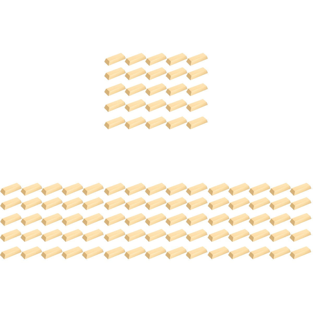 4 Pack Small Boxes Gold Brick Shaped Gift Simulated Bar Paper Bars ...