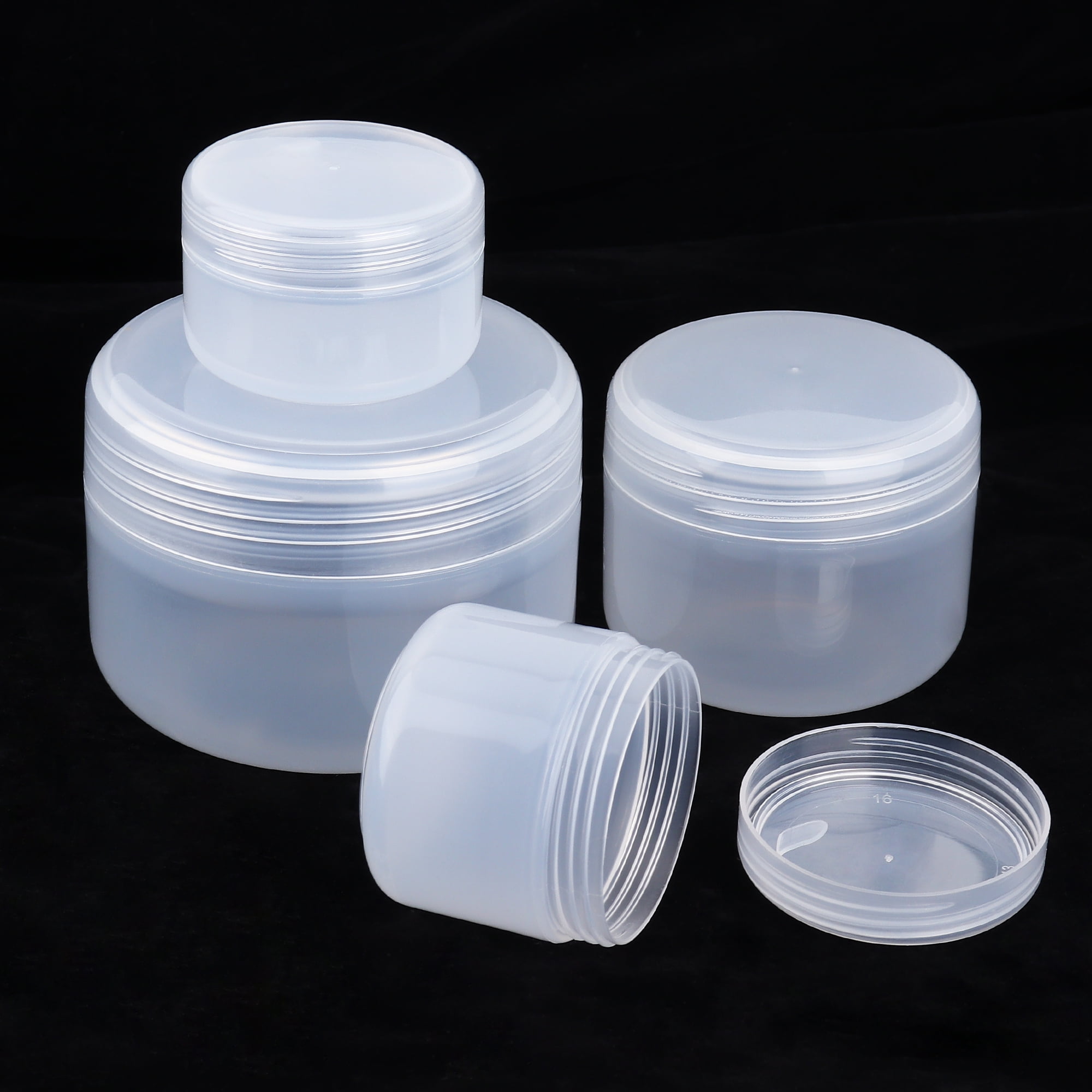 4 Pack Small Cosmetic Containers with Lids Travel Jars for Cream/Lotion ...
