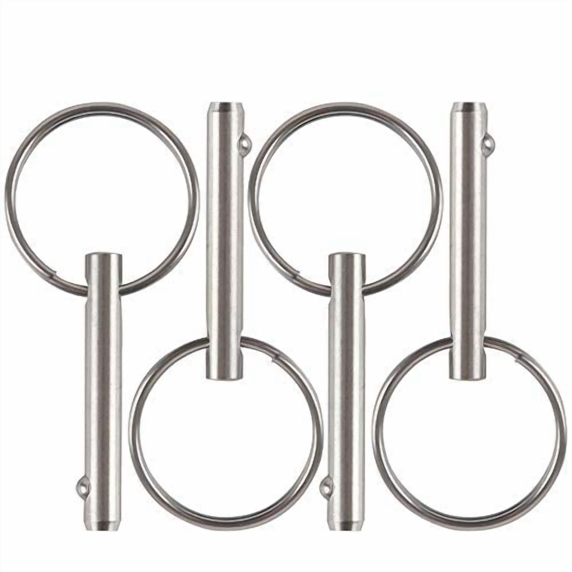 4 Pack Small Quick Release Pin, Diameter 3/16", Usable Length 0.95 ...