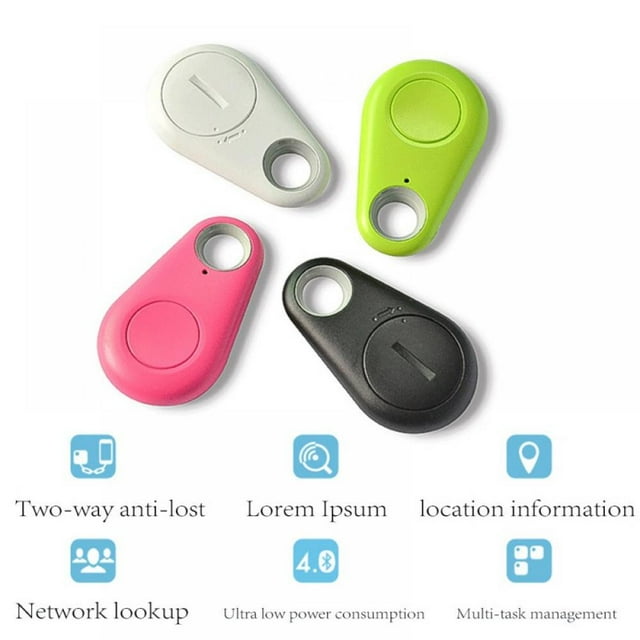 4 Pack Smart GPS Tracker Key Finder Locator APP Control Compatible iOS ...