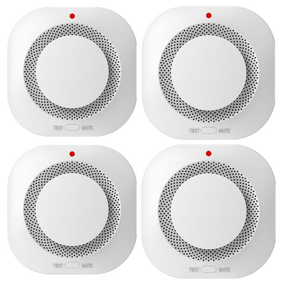 4 pack Smoke Alarm Home Security System Fire Protection Smoke Alarm ...
