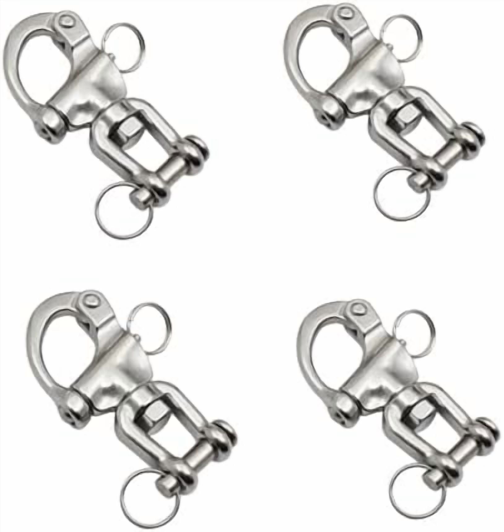 4 Pack Snap Shackle Sailing Halyard, 316 Stainless Steel Clevis Swivel ...