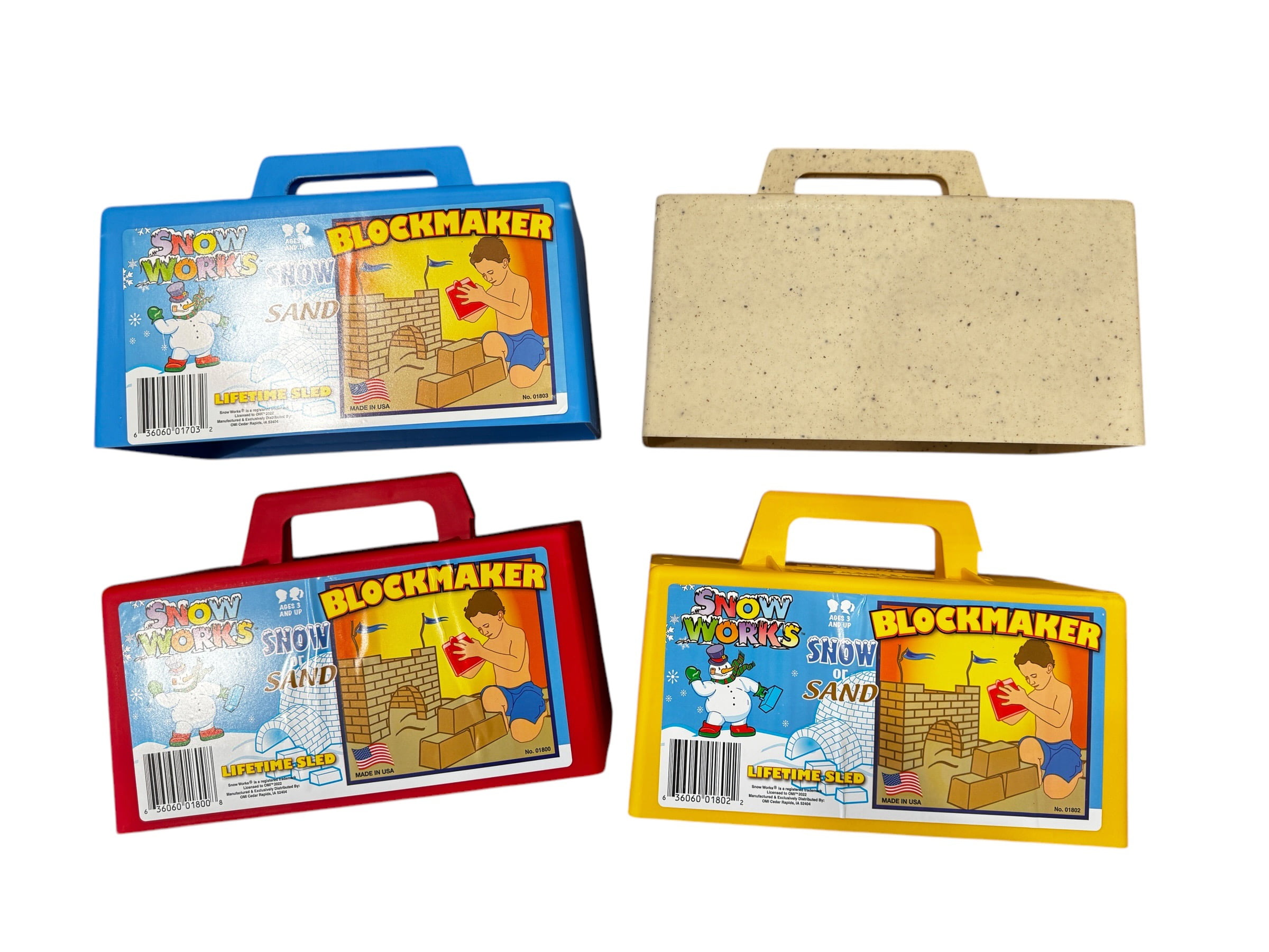 4 Pack Snow Works Snow Block Maker for Kids Igloo or Sand Castle, Made ...