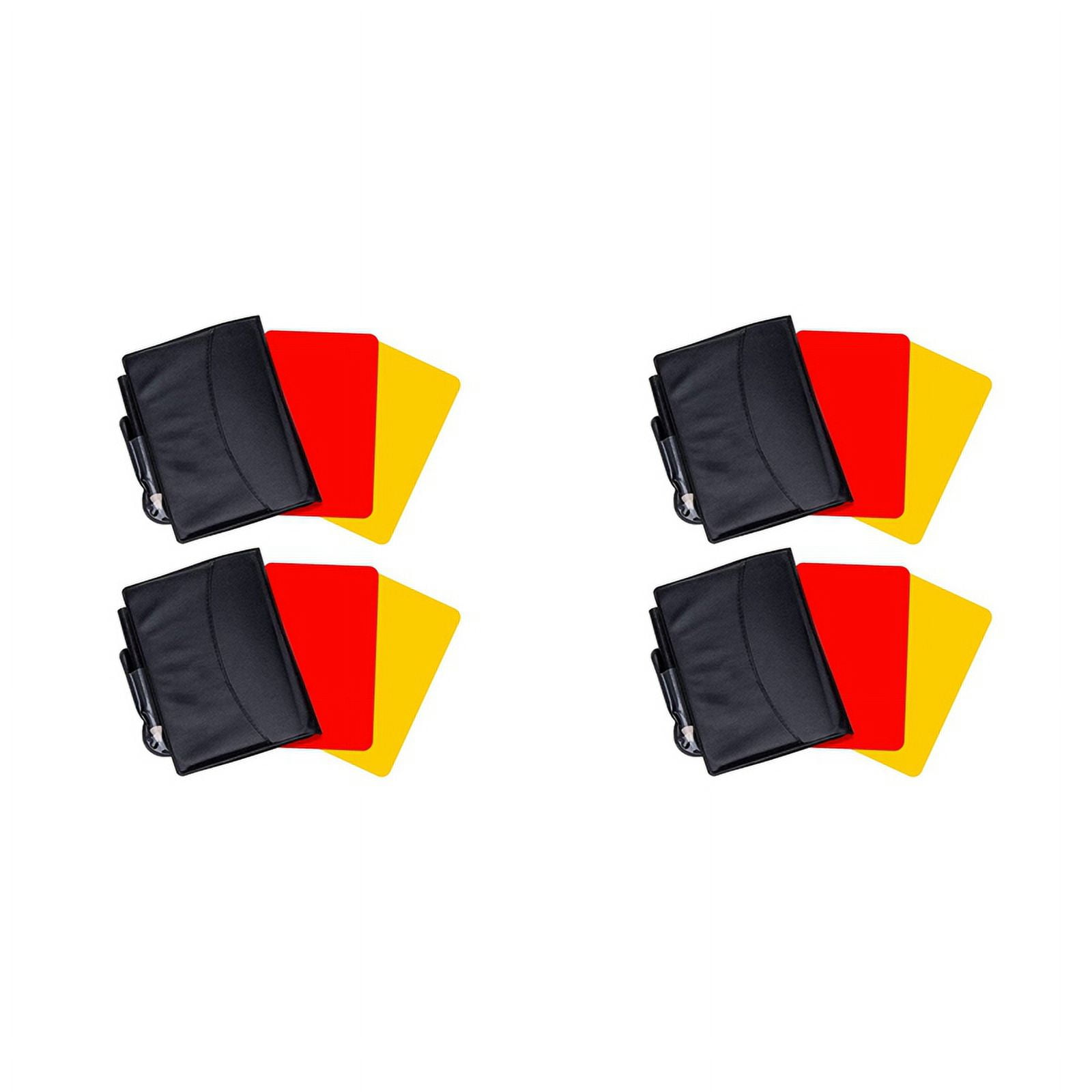 4 Pack Soccer Referee Card Sets,Warning Referee Red and Yellow Cards ...