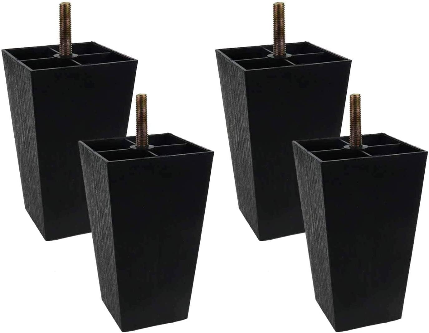 4 Pack Sofa Legs - 4.5 Inch Plastic Couch Legs Replacement Furniture ...