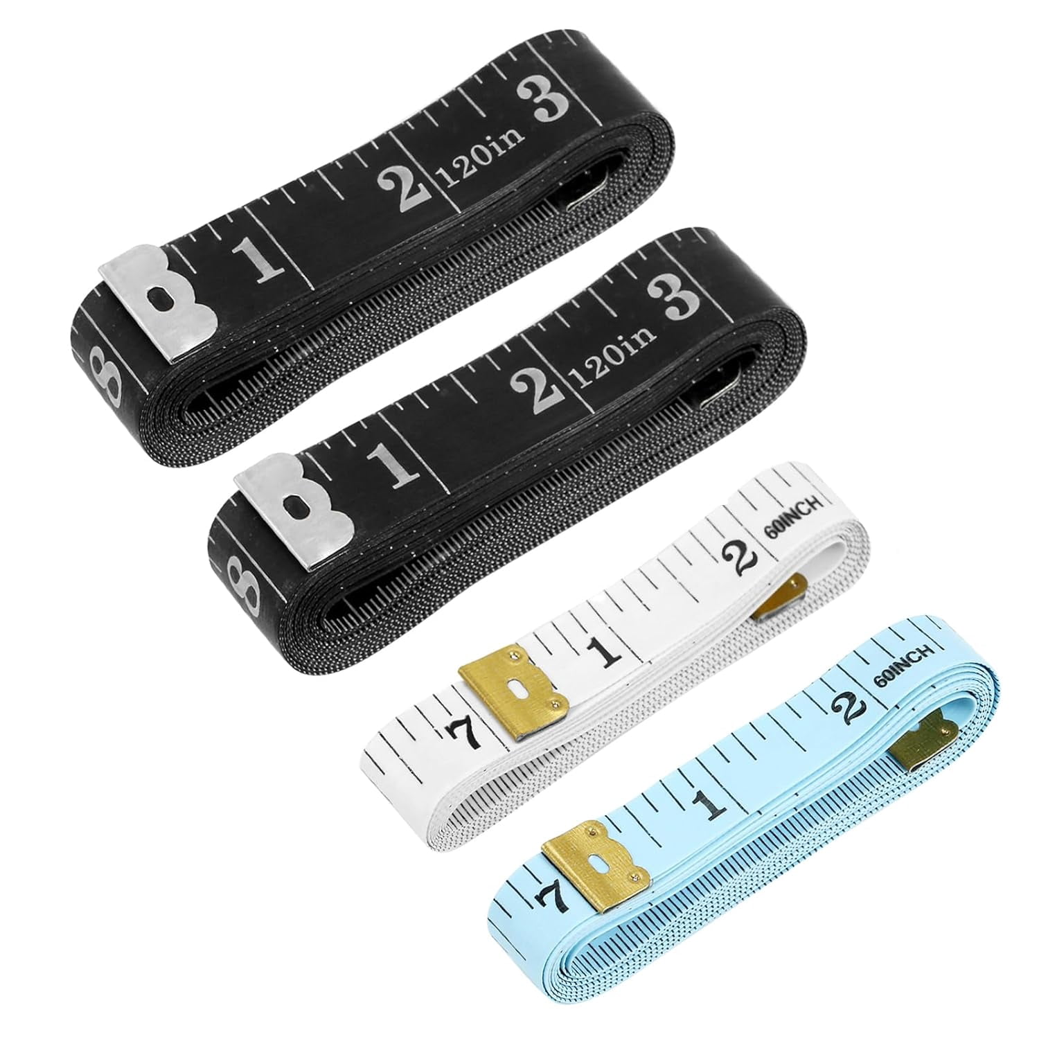 4 Pack Soft Tape Measure Body Measuring Tape, 120inch and 60inch Soft ...