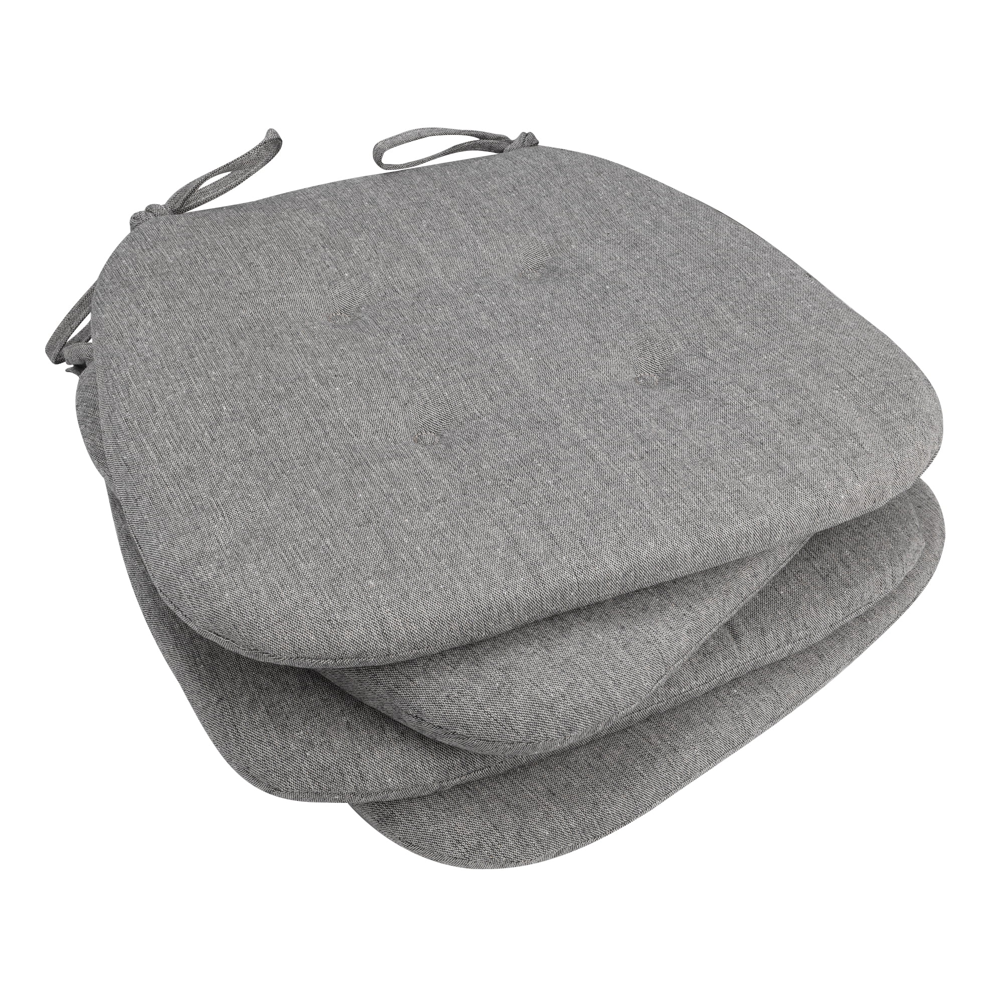 4 Pack Soft and Comfortable Chair Cushions Pads with Ties, Seat ...