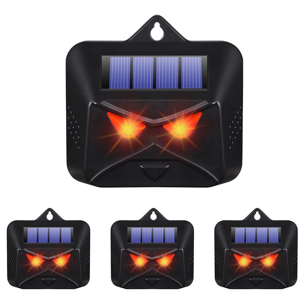 4 Pack Solar Animal Repeller Predator Lights Deterrent for Coyote Fox ...