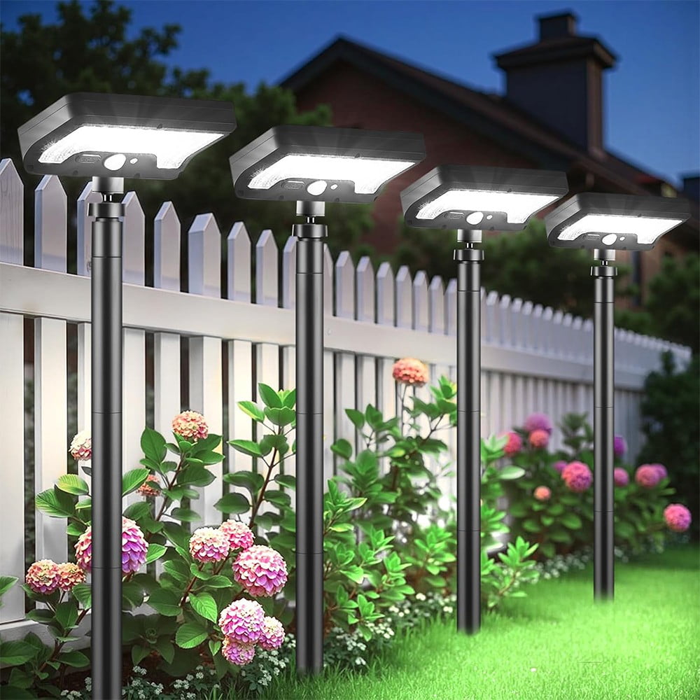 4 Pack Solar Garden Lights Outdoor Waterproof Landscape LED Lights ...