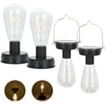 4 Pack Solar Hanging Lights Replacement Top with Bulb 3.15 Inch Solar ...