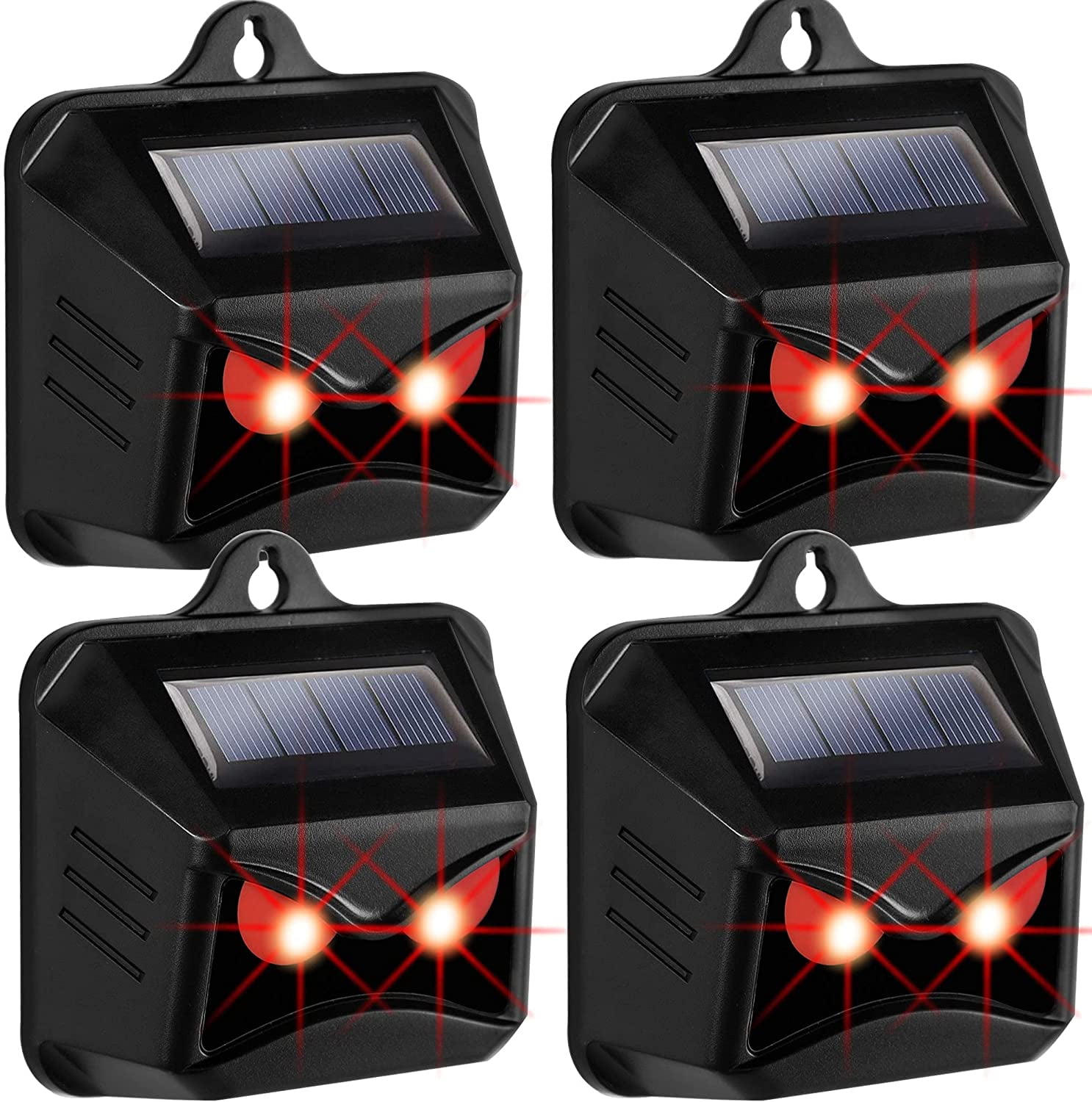 4 Pack Solar LED Animal Repeller Wild Animal Deterrent for Garden Yard ...