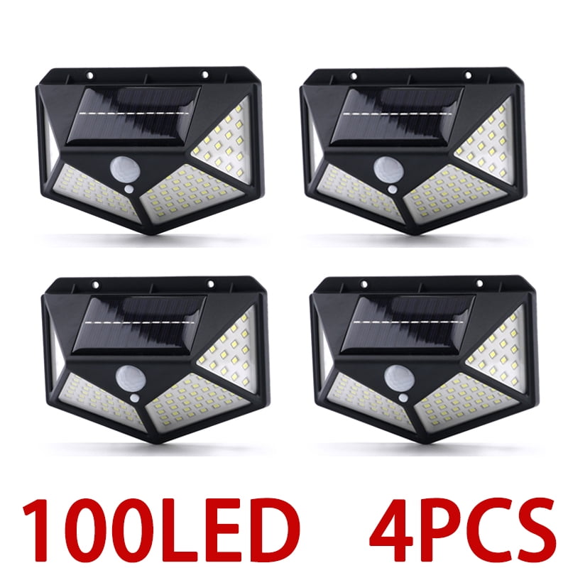 4 Pack Solar Lights Outdoor, Outside LED Lights Backyard Lights ...