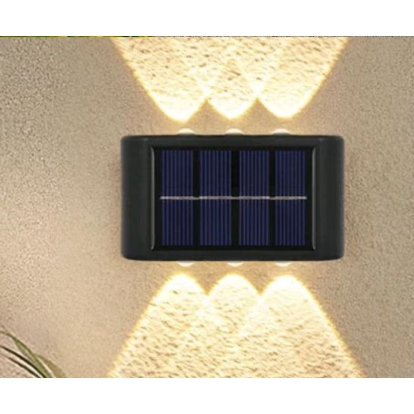 4-Pack Solar Outdoor Wall LED Light - Walmart.com