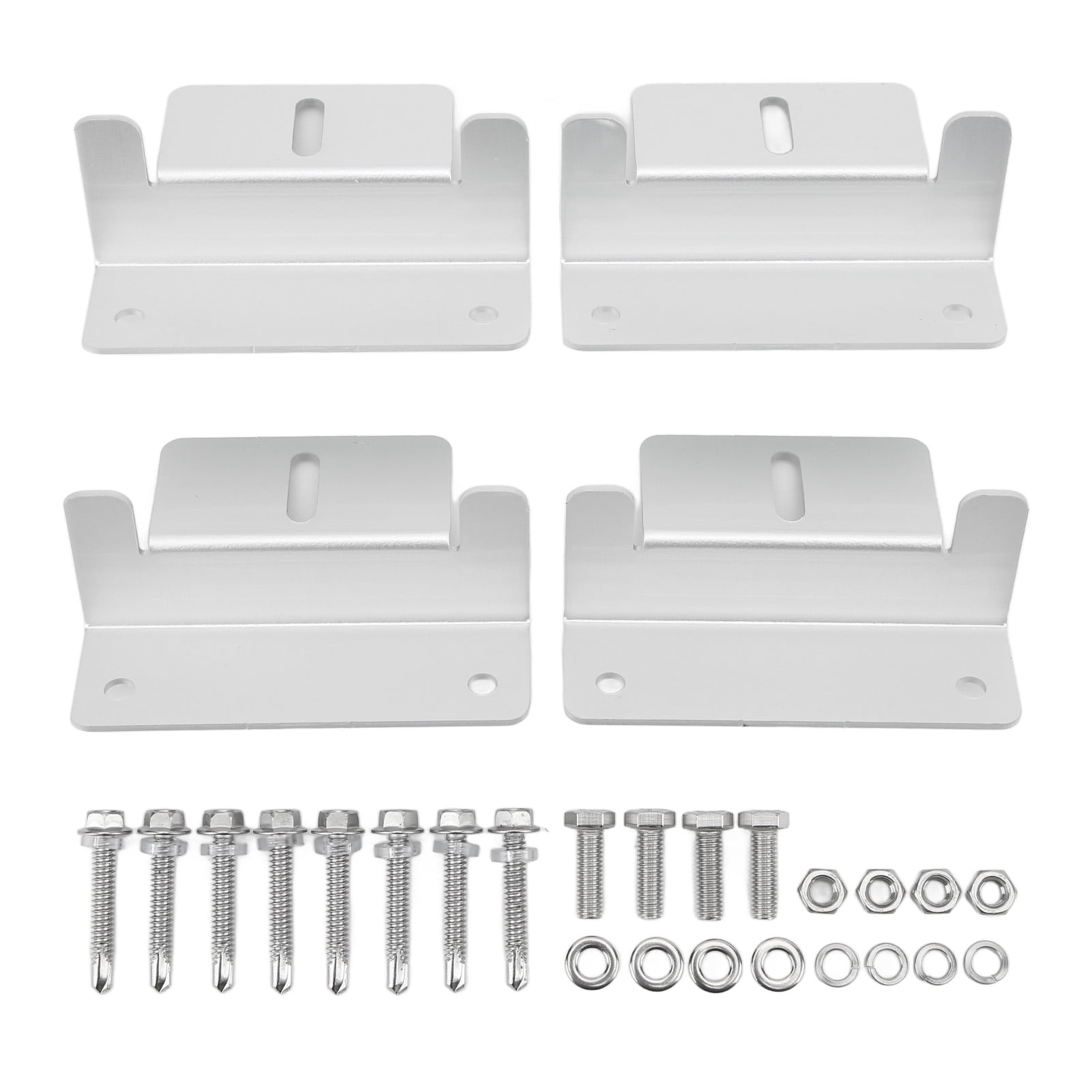 4-Pack Solar Panel Z-Bracket Mount Kit for Off-Grid Roof Installation ...
