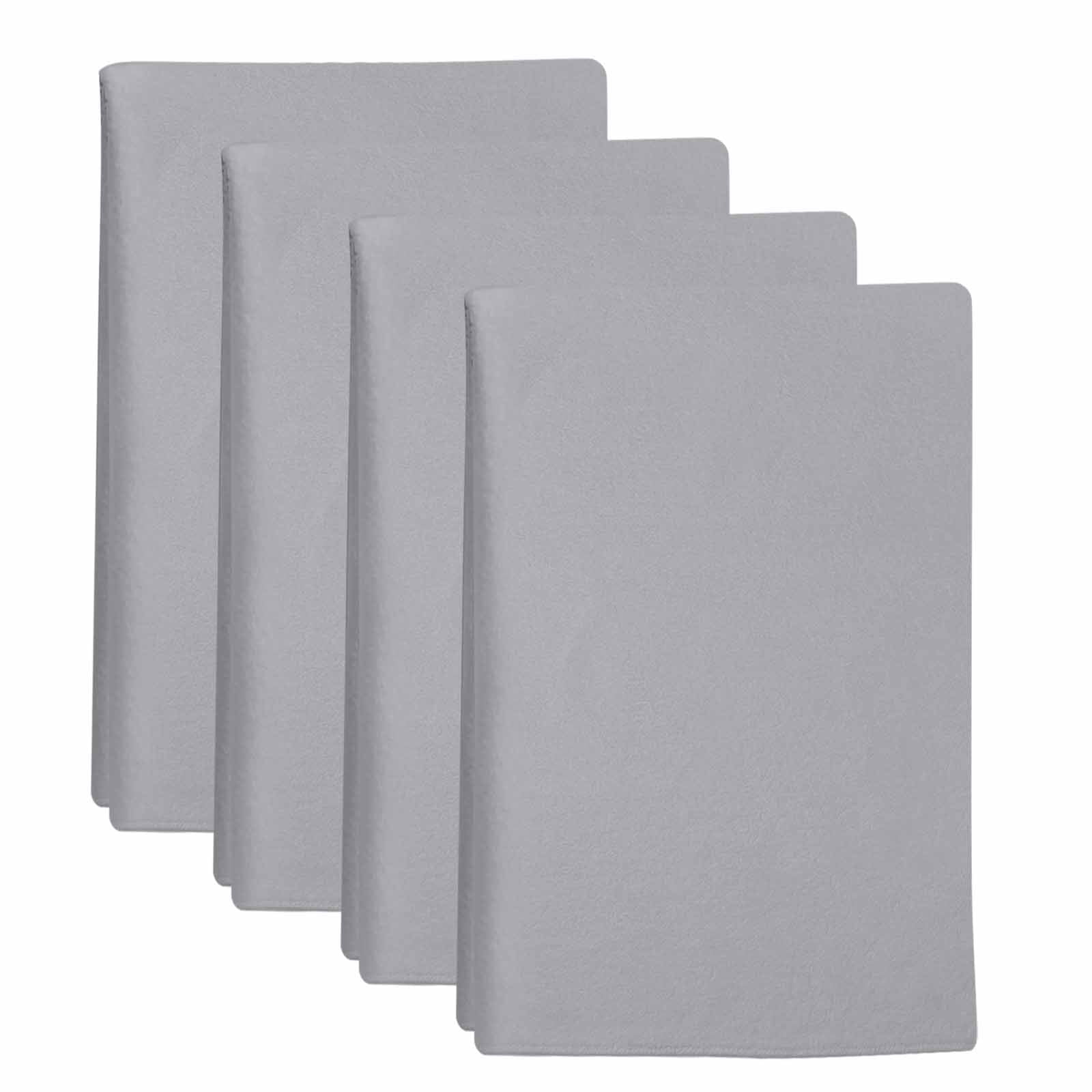 4 Pack Solid Color Kitchen Towels Gray Decorative Dish Towel Sets ...
