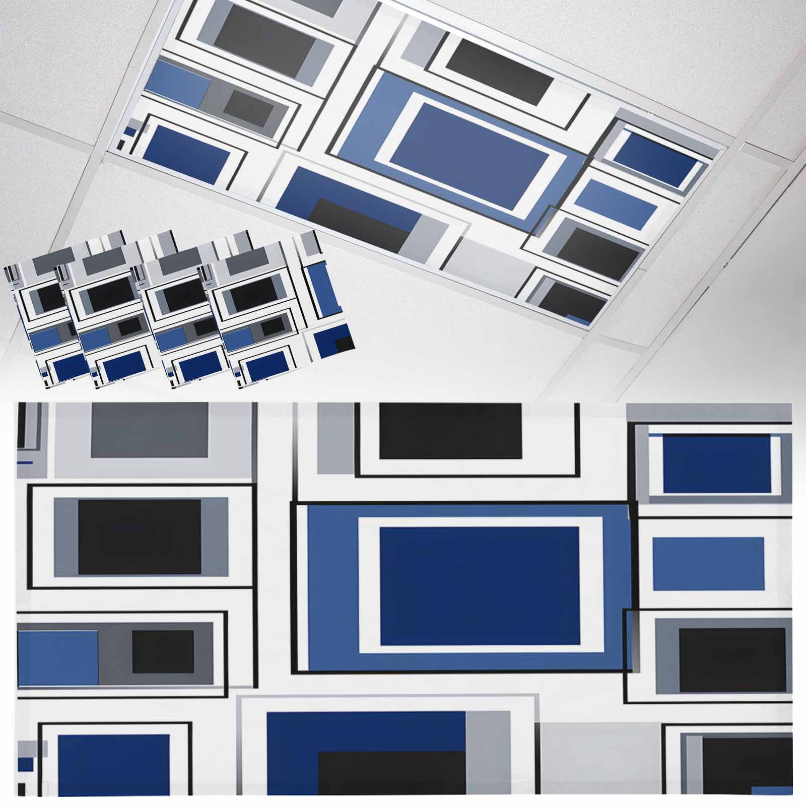 4 Pack Space Design Sense Fluorescent Light Covers for Ceiling Lights ...