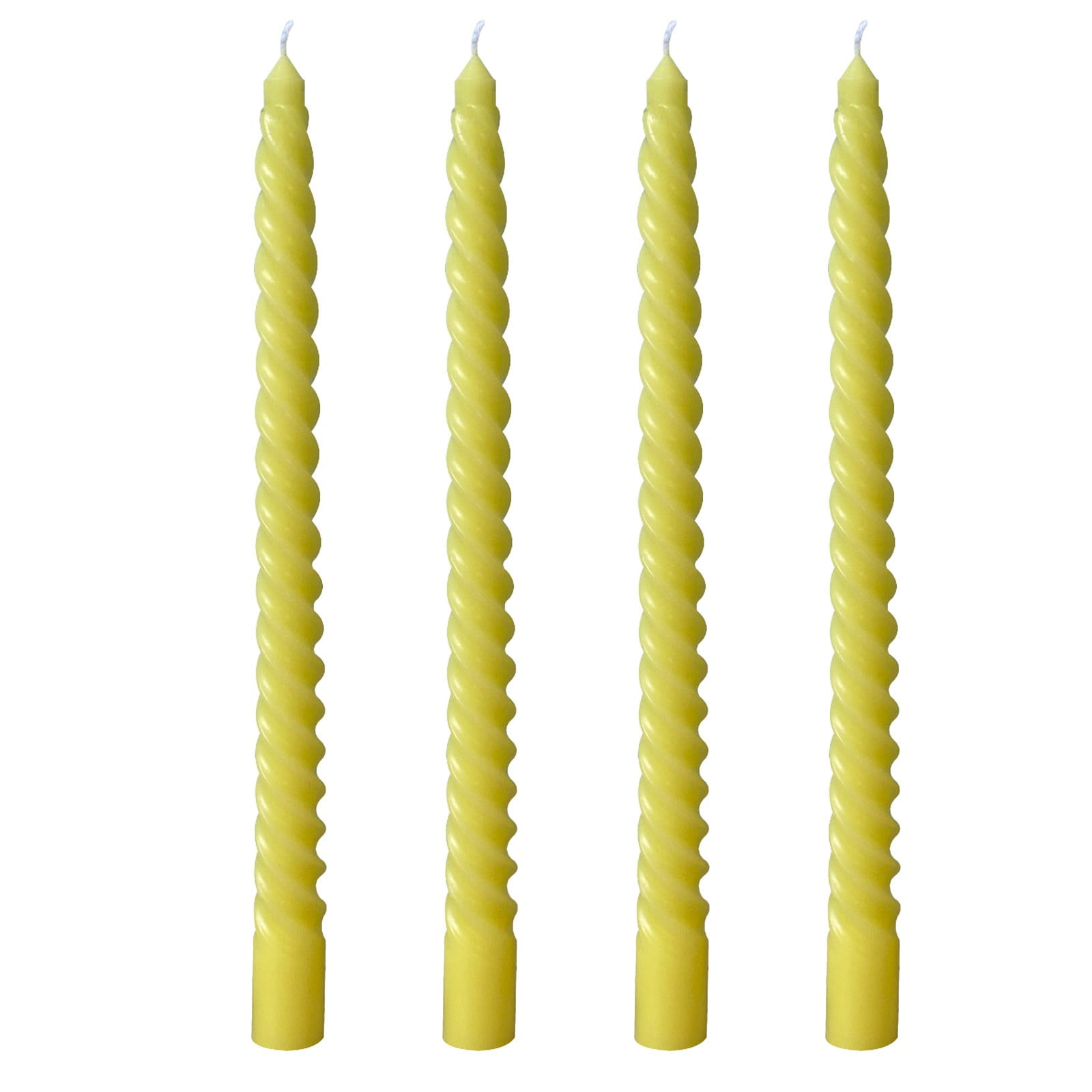 4 Pack Spiral Taper Candles Long Thread Candle for Dinner Party Holiday ...