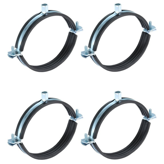 4 Pack Split Ring Pipe Hanger, 125mm/4.93inch Adjustable Pipe Bracket ...