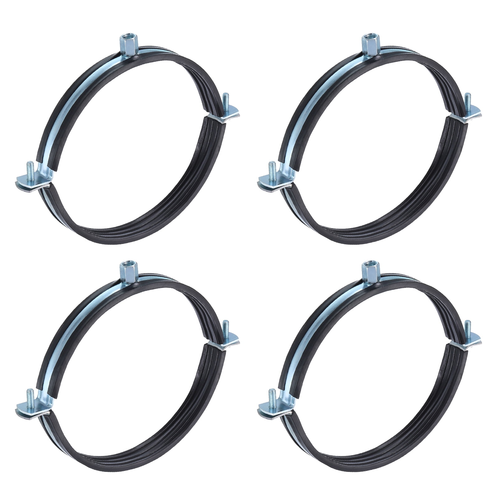 4 Pack Split Ring Pipe Hanger, 160mm/6.3inch Adjustable Pipe Bracket ...